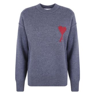 Ami Homme, Pulls, Gris, Taille: XS Pulls &agrave; col rond