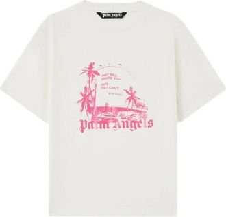 Palm Angels Homme, Tops, Beige, Taille: XL T-shirt