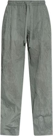 Dolce & Gabbana Homme, Pantalons, Vert, Taille: L Pantalon &agrave; effet froiss&eacute;