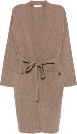 Max Mara Ribbed Belted Cardigan