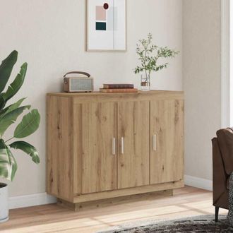 vidaXL Buffet ch&ecirc;ne artisanal 92x35x75 cm bois ding&eacute;nierie Vidaxl