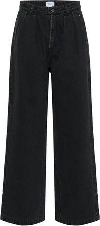 Saint Tropez Femme, Jeans, Noir, Taille: 44 FR Wide Pantalons