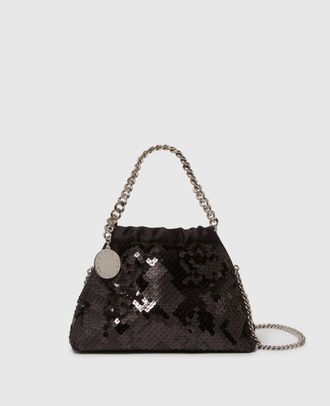 Stella McCartney Falabella Sequin Drawstring Crossbody Bag
