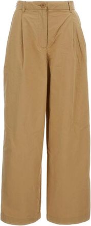 CASEY CASEY Femme, Pantalons, Beige, Taille: 36 FR Wide Pantalons
