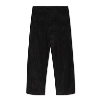 Balenciaga Weit geschnittene gestreifte Musterhose - - Trousers - Damen - Schwarzk - S