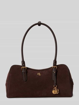 Lauren Ralph Lauren Henkeltasche aus echtem Veloursleder