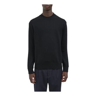 Paolo Pecora Rundhals-Pullover aus Schurwolle - - Knitwear - Herren - Schwarzk - M