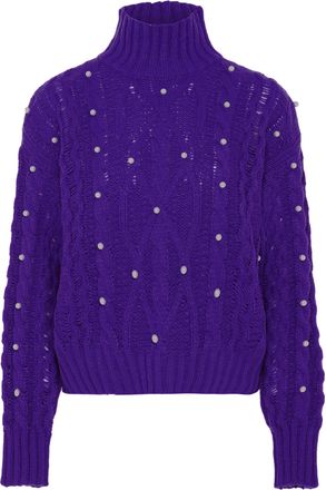 Faina Pullover mit Perlen Damen lila