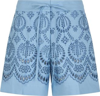 P.A.R.O.S.H. P.a.r.o.s.h., Femme, Shorts, Bleu, Taille: 38 FR Pantalons