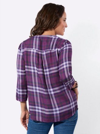 Witt Klassische Bluse Karo-Bluse 3/4-Arm