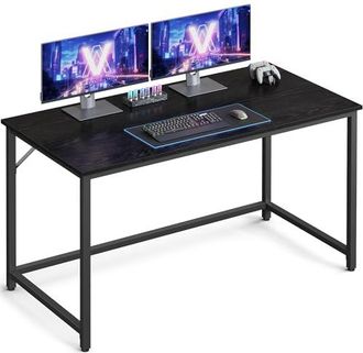 Vasagle Tisch, Computertisch, B&uuml;rotisch, 120 x 60 x 76 cm, f&uuml;r Arbeitszimmer, Schlafzimmer, Wohnzimmer, ebenholzschwarz-tintenschwarz LWD039B56V1
