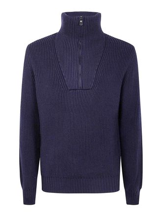 FILIPPO DE LAURENTIIS Rundhalspullover - Blau