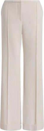 Alberta Ferretti Femme, Pantalons, Blanc, Taille: 40 FR Pantalon de tailleur Cady