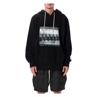 Rick Owens Herren, Sweatshirts & Hoodies, Schwarzk, LGr&ouml;&szlig;e