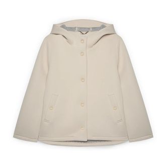 Fiorella Rubino Kapuze Scuba Jacke - - Jackets - Damen - Beige - 4XL