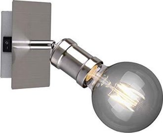 Trio Leuchten Wandleuchte Carl 800570107, Metall Nickel matt, exkl. 1x E27