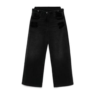 The Attico Damen, Jeans, Schwarzk, W25Größe