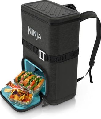 Ninja FrostVault Go Outdoor Flexibler 17-Liter-K&uuml;hlrucksack mit kalter Trockenzone f&uuml;r 24 Dosen, Anthrazitgrau FF124EUUKCG