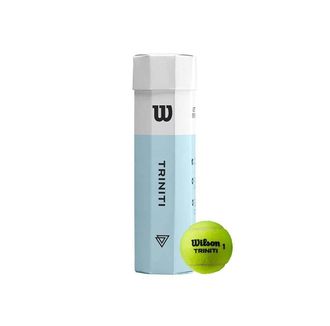 Wilson Tennisbälle, Hülle 100% recyclebar, WRT115200 Triniti Tball 3 Ball Can Schwarz