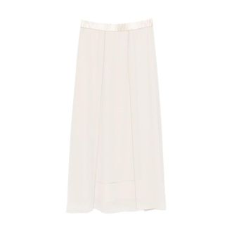 PESERICO Femme, Jupes, Beige, Taille: 38 FR Maxi Skirt