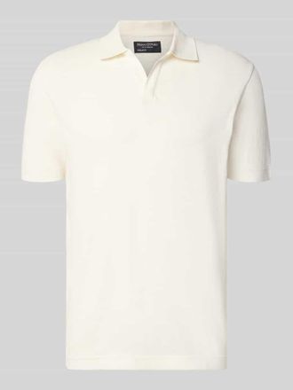 Marc O'Polo Regular Fit Poloshirt aus Baumwoll-Leinen-Mix