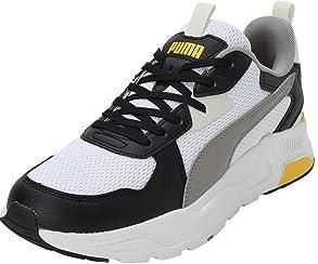 Puma Puma Bottes de Football Trinity Lite pour gar&ccedil;on, Puma Blanc b&eacute;ton Gris Puma Noir, 39 EU