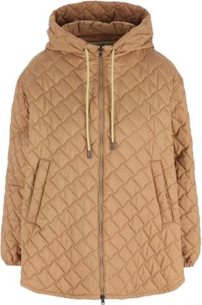 Herno Femme, Vestes, Brun, Taille: 40 FR Doudoune trap&egrave;ze