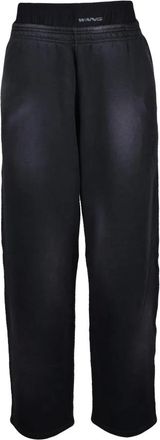 Alexander Wang Femme, Pantalons, Noir, Taille: 40 FR Tuta Pantalons de surv&ecirc;tement