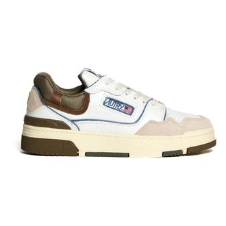 Autry Homme, Chaussures, Multicolore, Taille: 42 EU Baskets Vert Blanc Style Ss25
