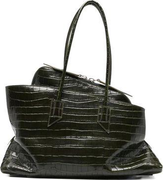 The Attico Femme, Sacs, Vert, Taille: ONE Size La Passeggiata Medium Top Handle Bag