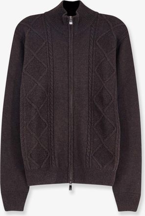Corneliani Wool and cashmere full-zip cardigan - CORNELIANI - gender_Man