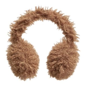 Moncler Teddy Fleece Gepolsterter Hut Braun - - Accessories - Damen - Braun - ONE SIZE