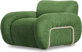 HKliving Fauteuil lounge en velours Arc HKliving