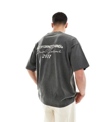 Good For Nothing T-shirt &agrave; motif Forever - Taupe-Gris