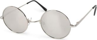 styleBREAKER Sonnenbrille Retro Sonnenbrille Klein Rund mit Federscharnier