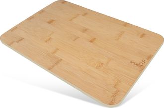 Fackelmann Fackelmann Balance Schneidebrett Holz Bambus - Großes Holzbrett für die Küche für Fleisch, Fisch und Gemüse - Modernes Schneidbrett mit farbigem Rand 