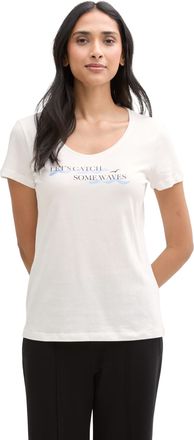 Tom Tailor Denim Wide Leg Hose mit Kordelzug, Light Breeze, M