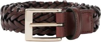 Lardini Homme, Accessoires, Brun, Taille: 95 CM Braided Leather Belt