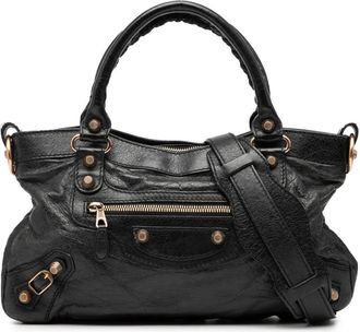 Balenciaga 2005-2025 Lambskin Motocross Giant 12 First satchel - Schwarz