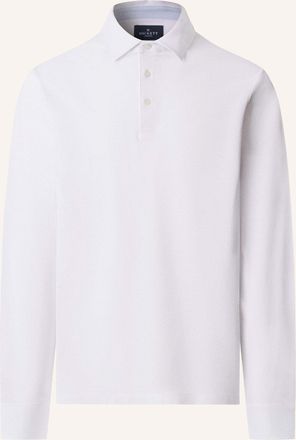 Hackett Poloshirt Oxford Pique Polo Ls weiss