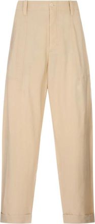 Lanvin Homme, Pantalons, Beige, Taille: W44 Pantalon Carotte