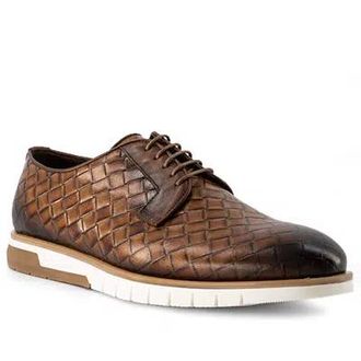 Rosso E Nero Herren Schn&uuml;rschuhe braun Glattleder