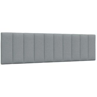 vidaXL Kopfteil-Kissen Hanko Hellgrau 180 cm Stoff Vidaxl