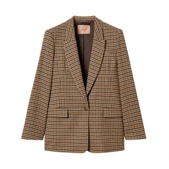Twinset Elegante Kamel Schwarz Oberbekleidung Aw25 - - Jackets - Damen - Braun - XL