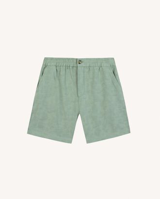 Faguo Short vert clair coton et viscose - CHEVRE