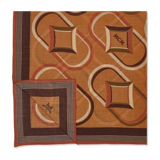 MCM Diamond Monogram Wool Shawl - - Accessories - Damen - Braun - ONE SIZE