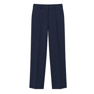 Mars&eacute;m Stoffhose mit geradem Bein - - Trousers - Damen - Blau - M