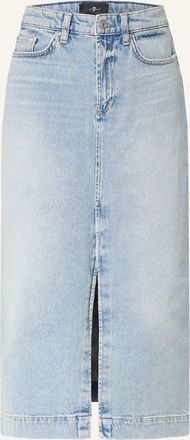 7 For All Mankind Jeansrock Amber blau