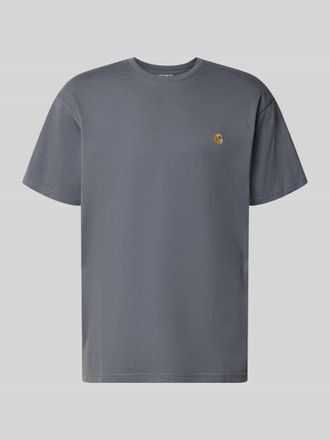 Carhartt Work in Progress T-Shirt mit Label-Stitching und Rundhalsausschnitt