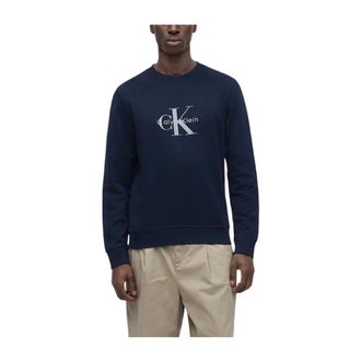 Calvin Klein Homme, Sweatshirts et sweats &agrave; capuche, Bleu, Taille: L SweaT-shirt col rond